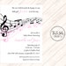 Music Notes Baby Shower Invitation Musical Baby Shower - Etsy