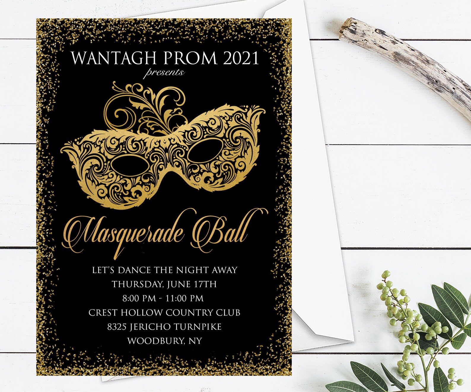 Masquerade Prom Invitation Prom Invitation Masquerade Ball | Etsy