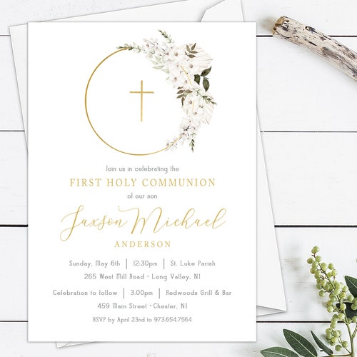 Printable First Holy Communion Stationery - Etsy