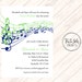 Music Notes Baby Shower Invitation Musical Baby Shower - Etsy