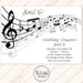 Music Notes Invitation Musical Party Sheet Music Invitation - Etsy