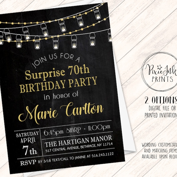 Lantern Birthday Invitation - Etsy