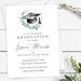 Greenery Graduation Party Invitation, College Graduation Announcement ...