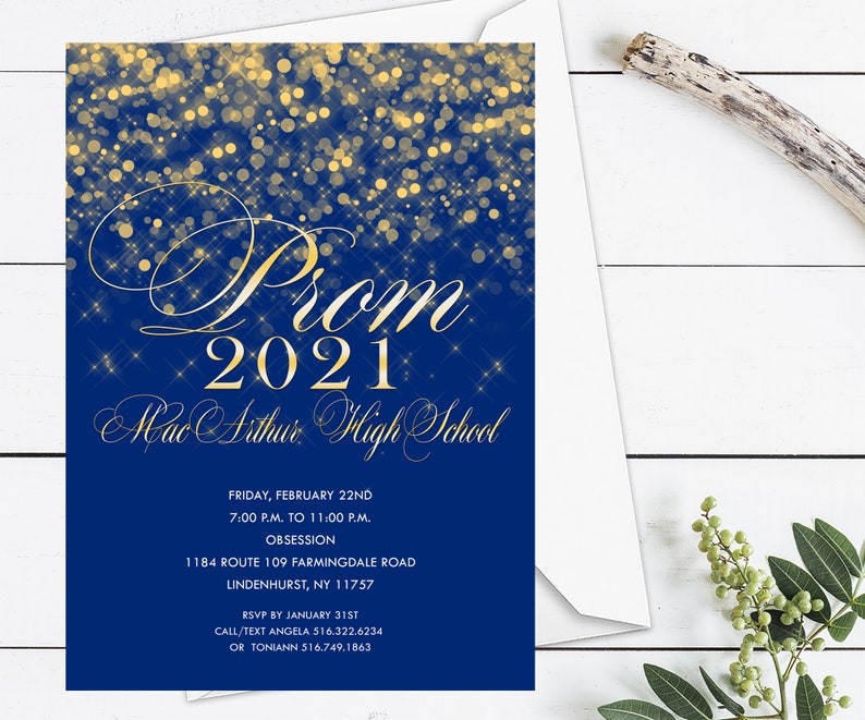 Prom Invitation A Night Under the Stars Prom Invitation Prom - Etsy