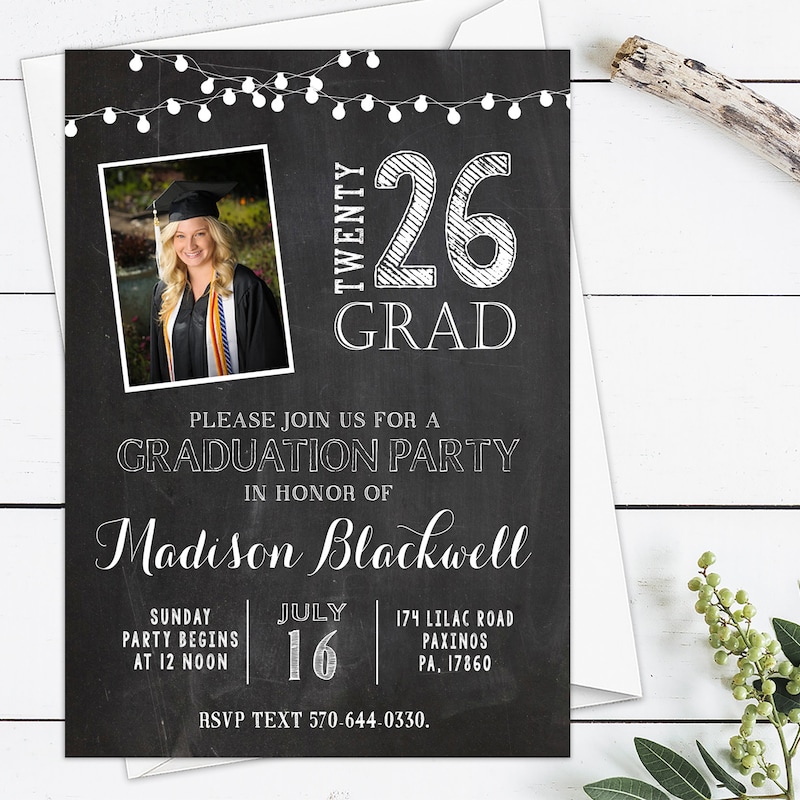 Graduation Chalkboard - Etsy