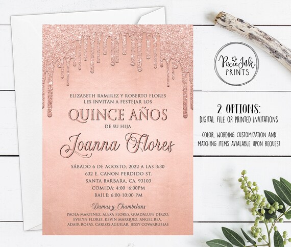 Plantilla Imprimible Para Invitaciones Con Purpurina