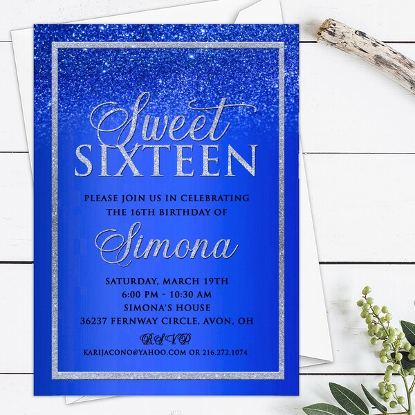 Blue Sweet 16 - Etsy