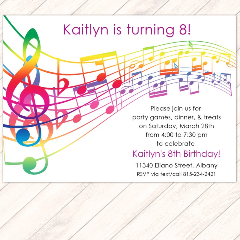 Music Invitations - Etsy