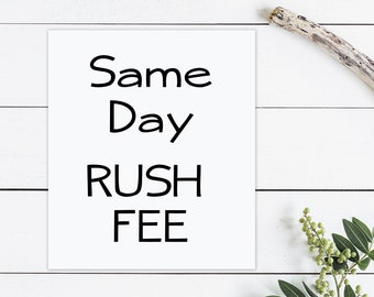 EMAIL RUSH ORDER _ Printable/digital File _ Same Day Turn Around ...