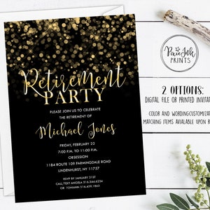 Retirement Party Invitation, Years of Service Retirement Party ...