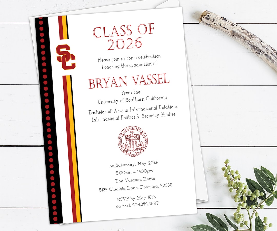 Graduation Party Invitation, College Graduation Class of 2024 High ...