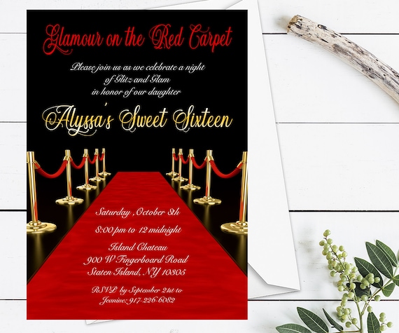 Awards Red Carpet Invitation Template