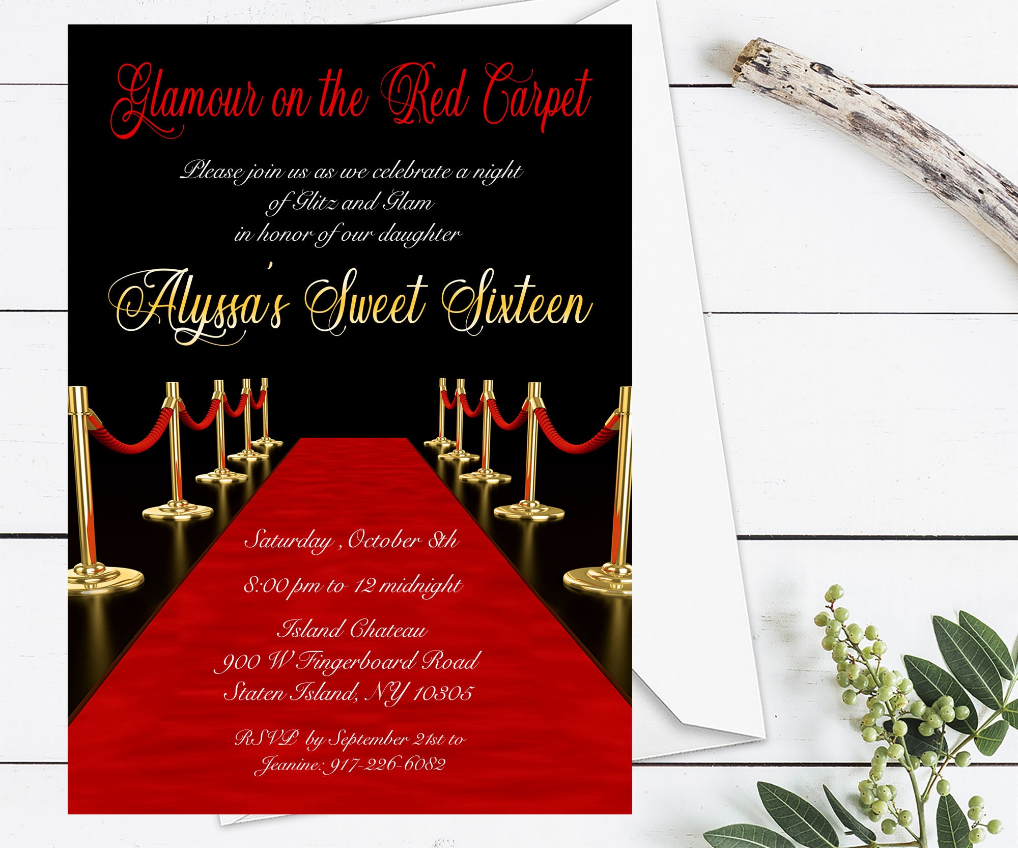 Red Carpet Gala Invitation Red Carpet Affair Invitation - Etsy