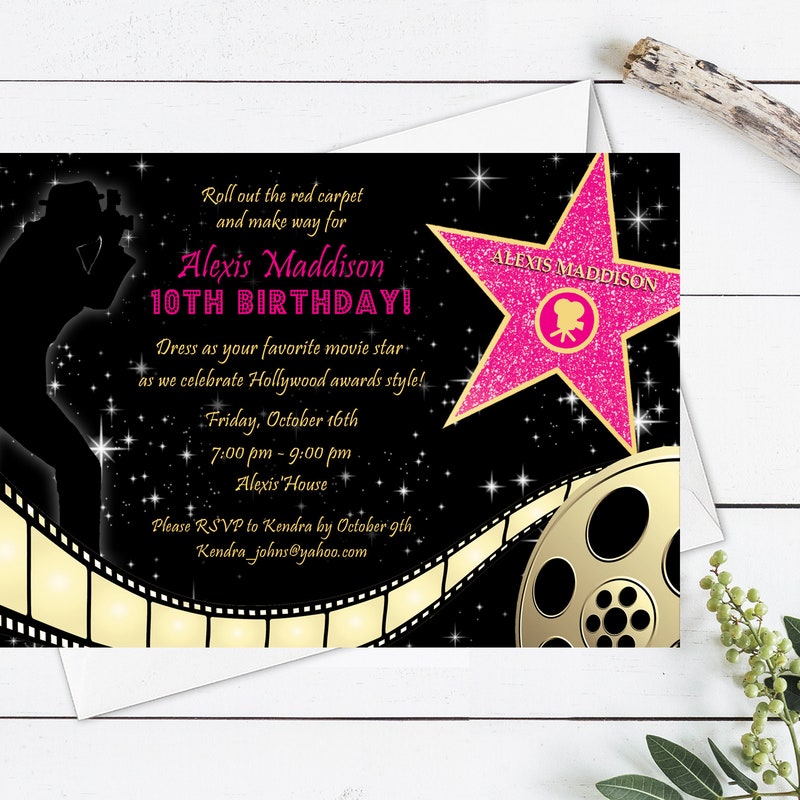 Old Hollywood Invite - Etsy