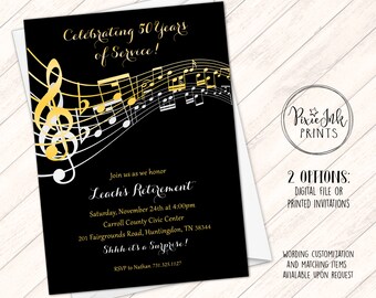 Retirement Party Invitation, Years of Service Retirement Party ...