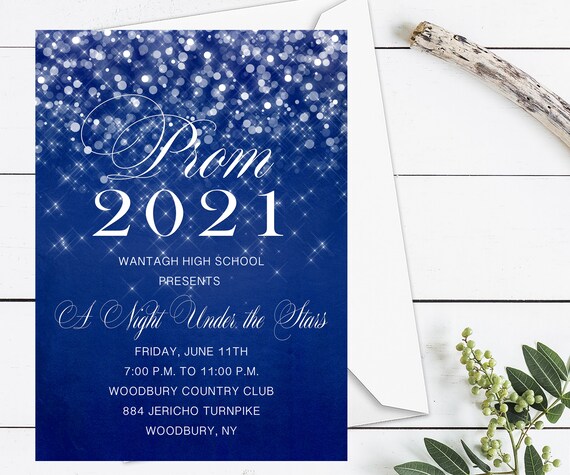 Prom Invitation A Night Under the Stars Prom Invitation Prom - Etsy