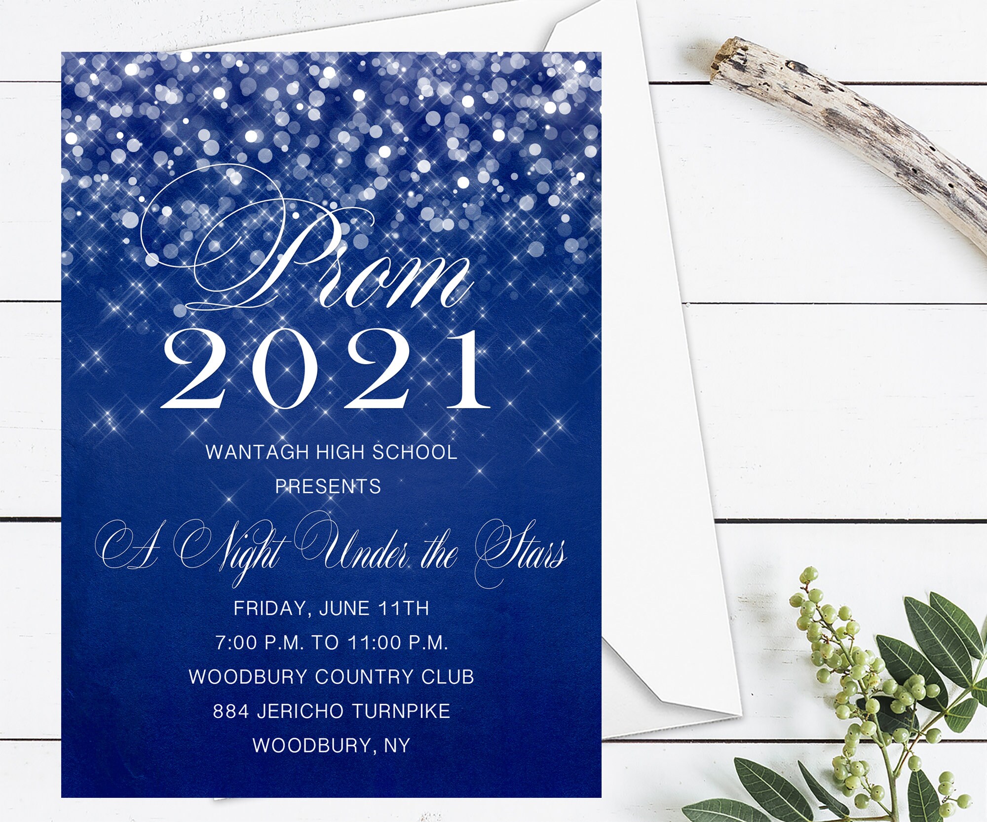 Prom Invitation A Night Under the Stars Prom Invitation Prom - Etsy
