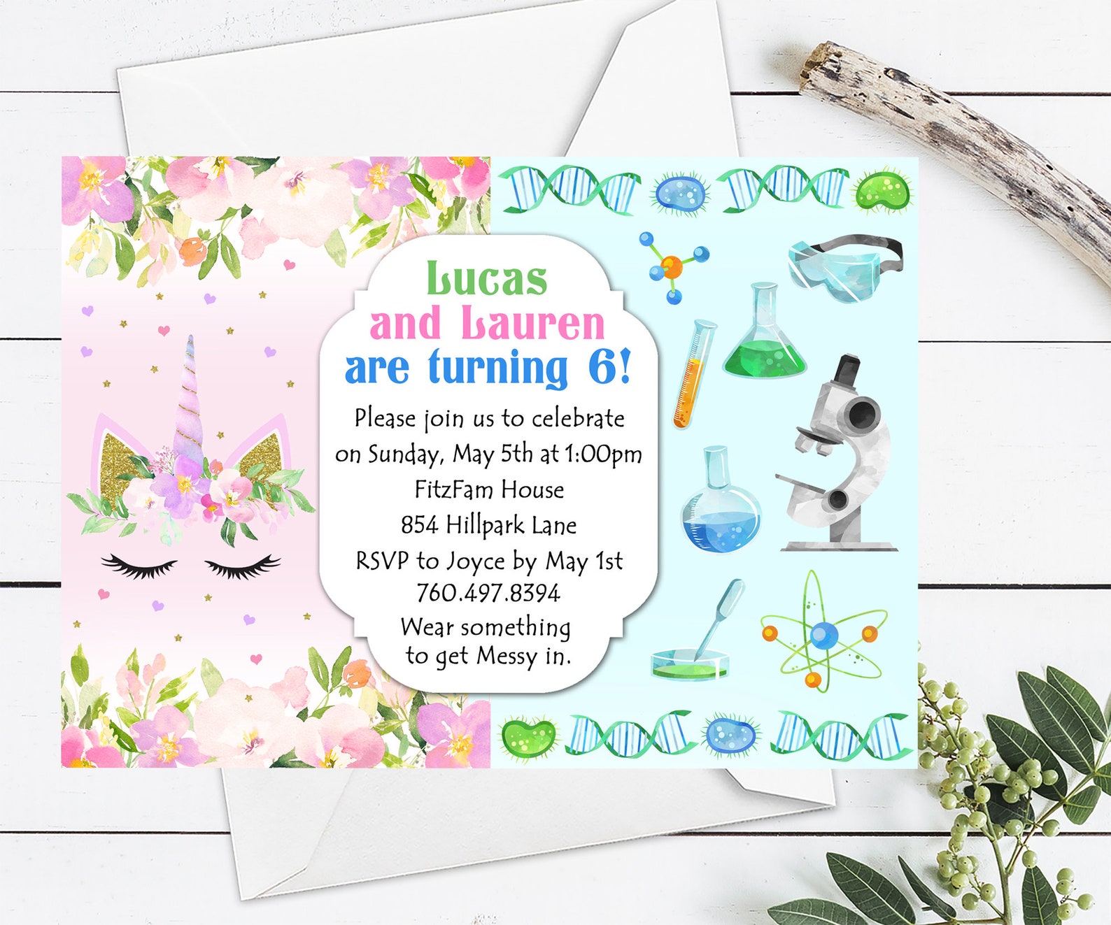 Split Invitation Twins Birthday Invitation Split Birthday - Etsy