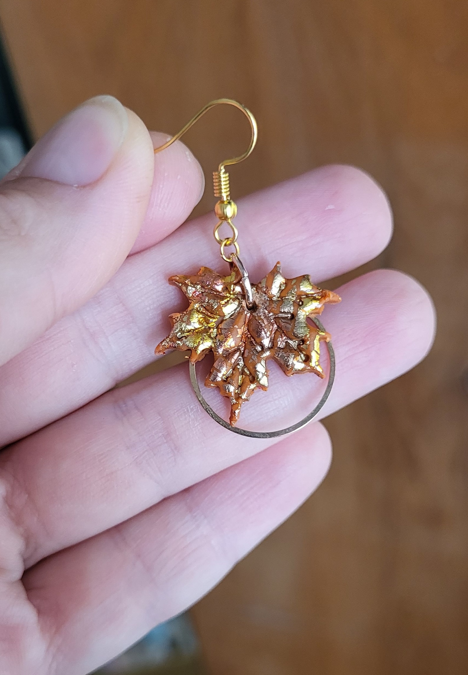 Maple Leaf Earrings Clay/ Autumn Earrings/ Dangle Earrings - Etsy