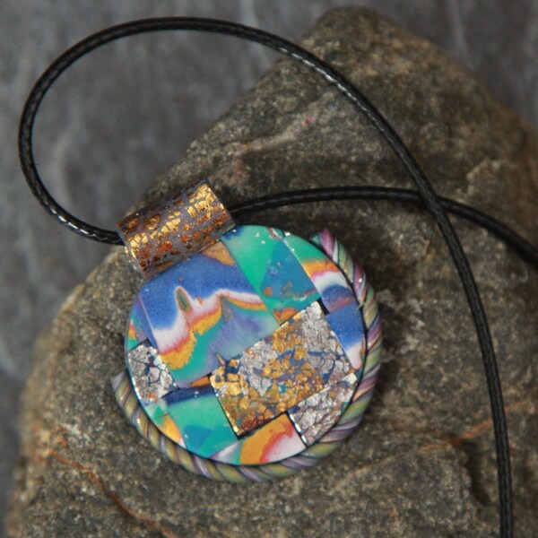 Polymer Clay Pendant - Etsy