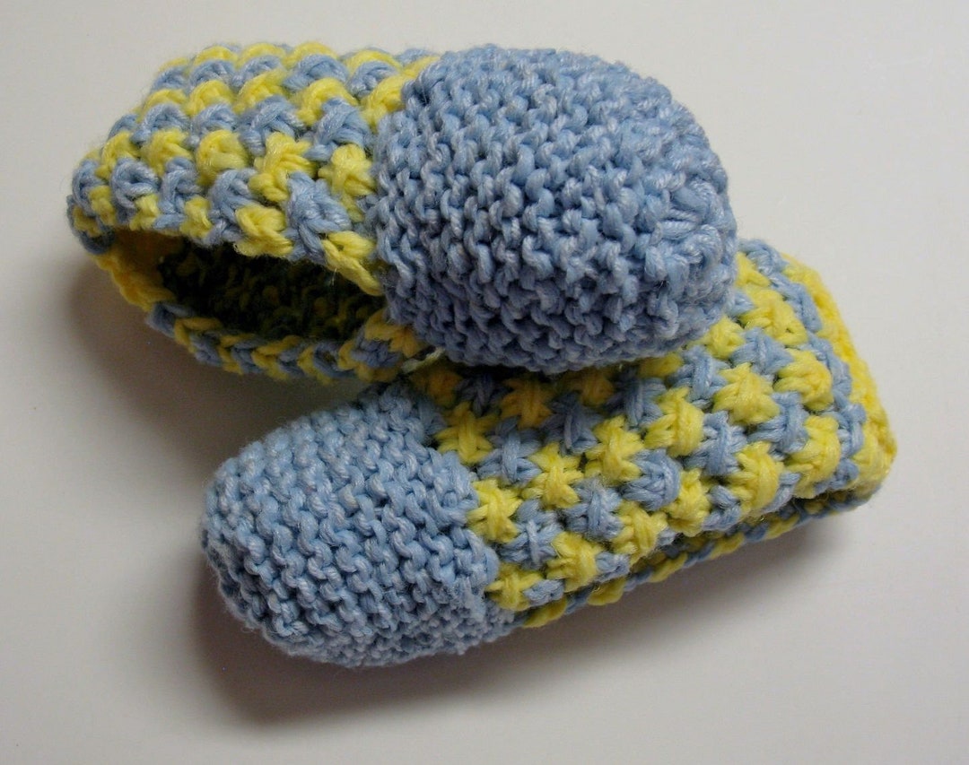 Knitting PATTERN Women's Double Knot Stitch Slippers - Etsy