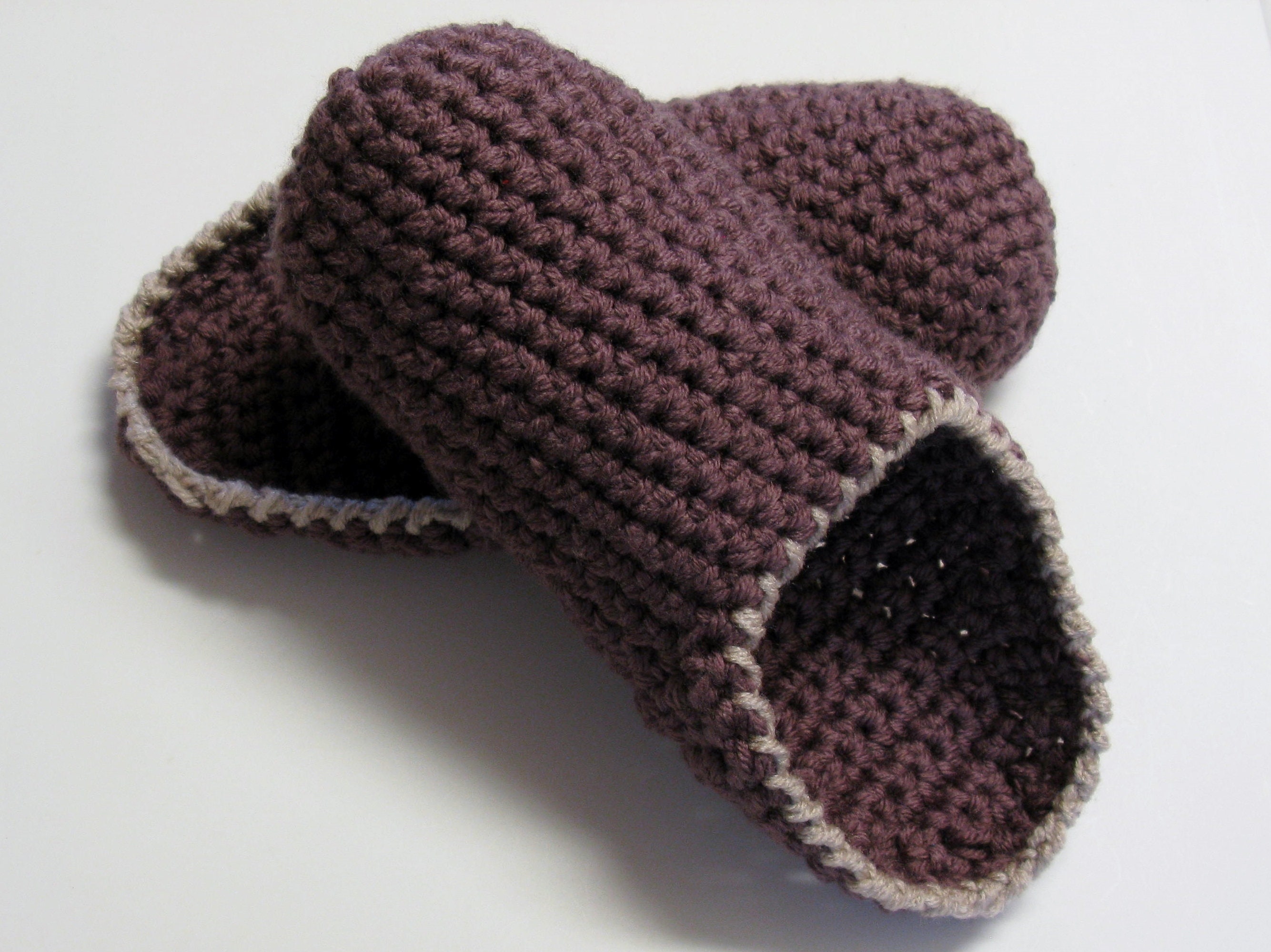 Crochet Men's Mule Slippers Pattern: Easy Clog Design (PDF #34) - Etsy