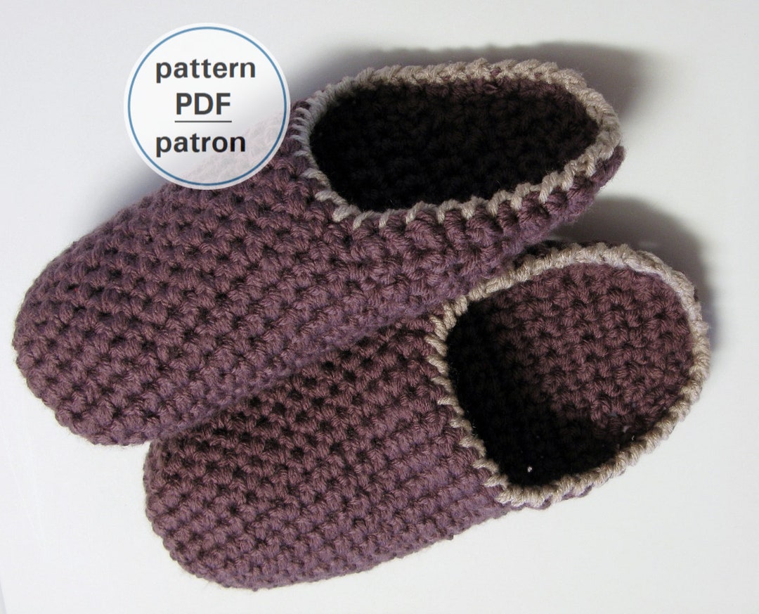 Crochet Men's Mule Slippers Pattern: Easy Clog Design (PDF #34) - Etsy