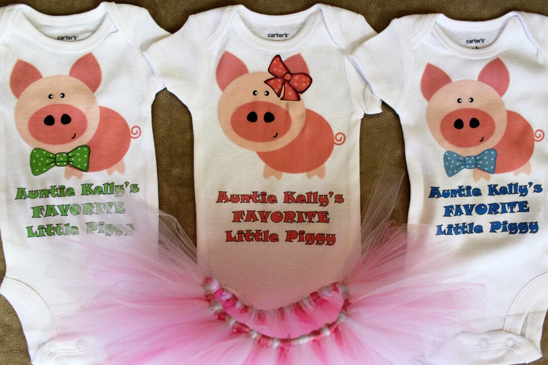 Three Little Pigs Triplet Bodysuits/triplet Outfits/favorite Little ...