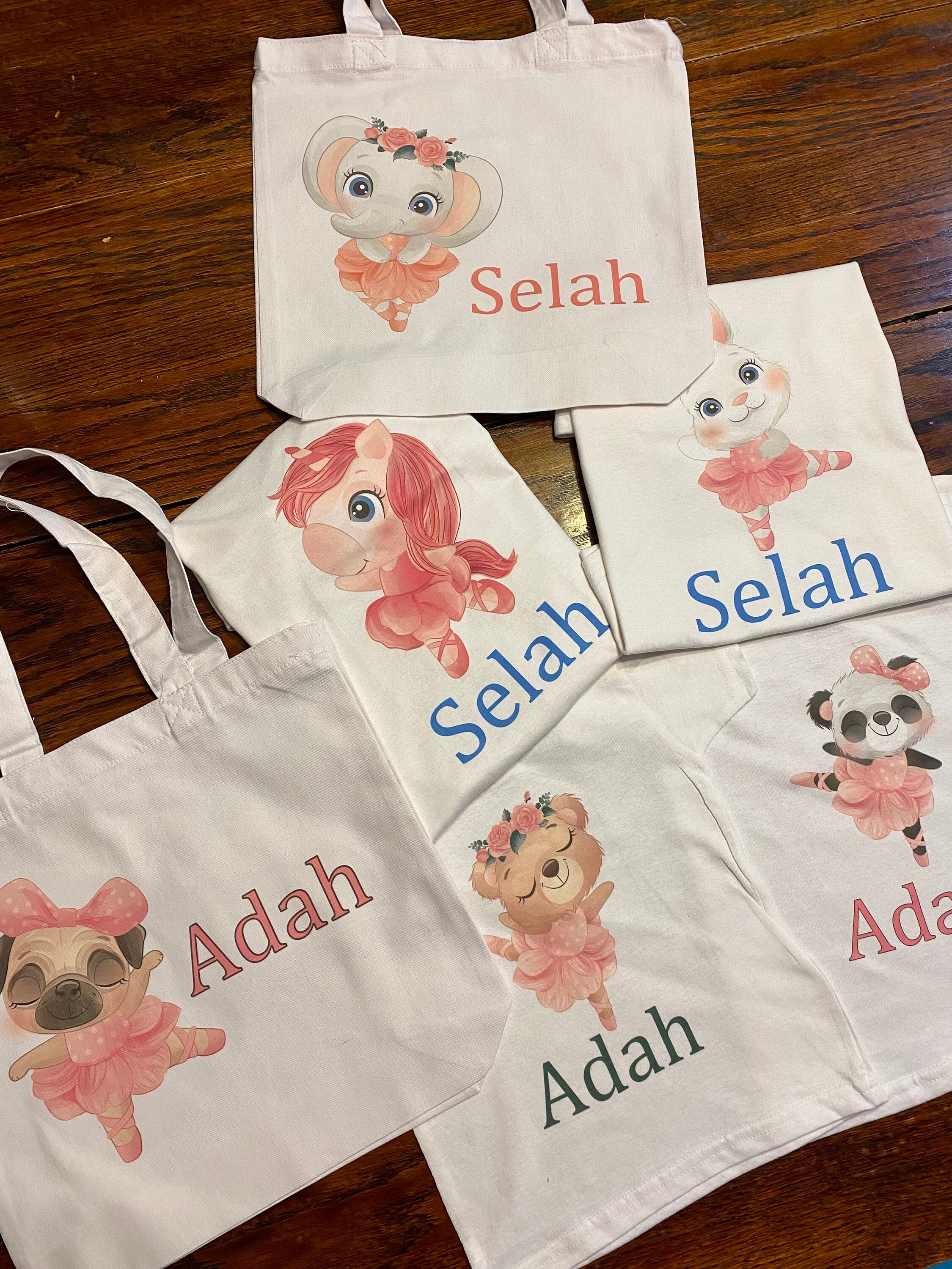 Ballet Bags/personalized Ballet Bags/ Elephant Ballet Shoe - Etsy