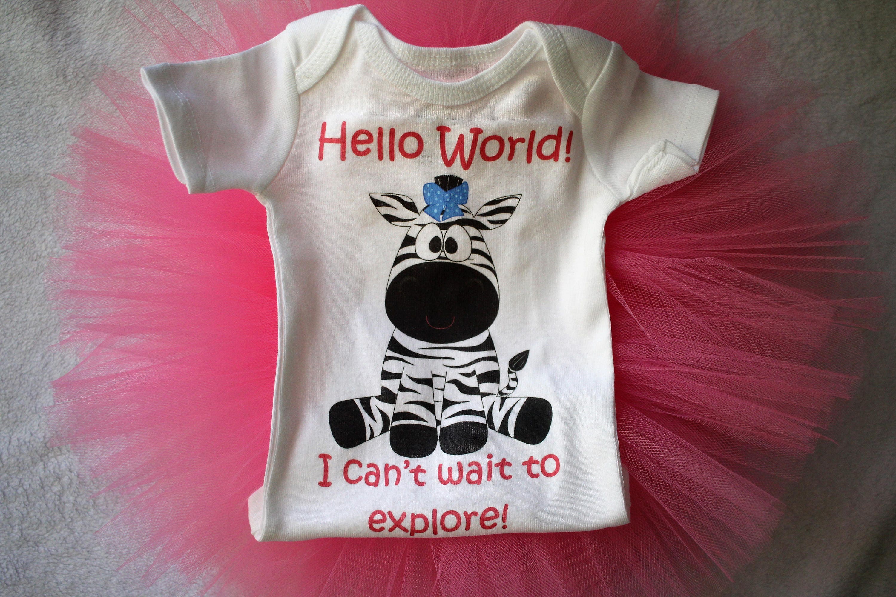 Hello World Baby Outfit/hello World I Can't Wait to - Etsy
