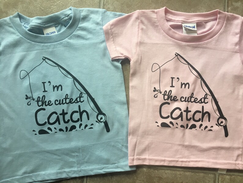 I'm the Cutest catch tees/Cutest Catch shirts/Fishing | Etsy