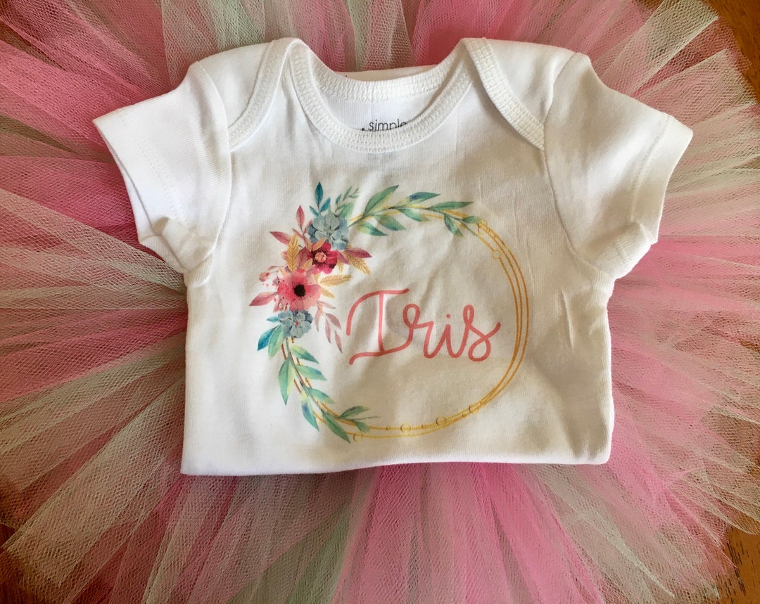 Personalized Baby Outfit/personalized Baby Girl Tutu Outfit/newborn ...