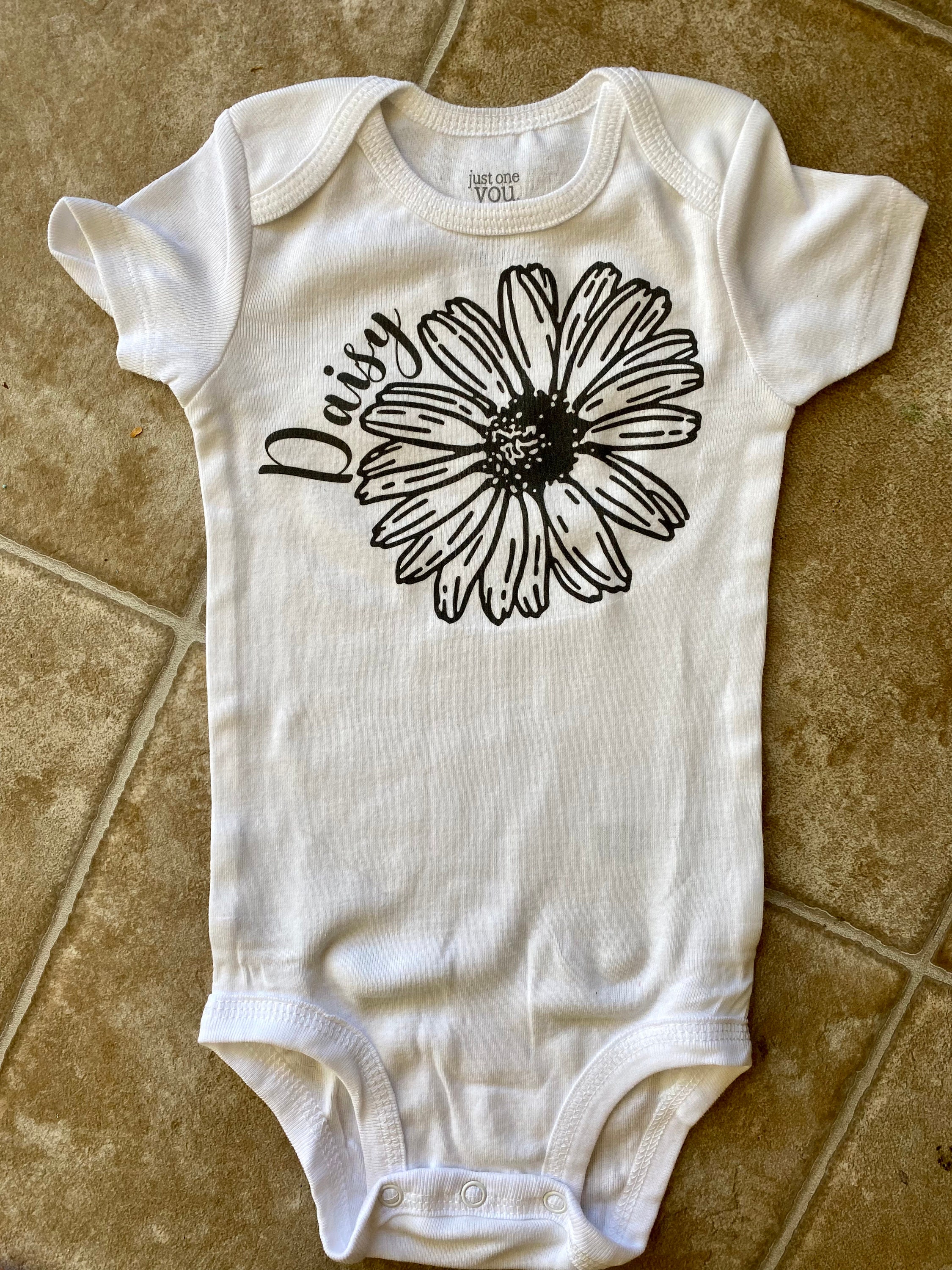 Daisy Bodysuit/daisy Shirt/daisy Baby Outfit - Etsy