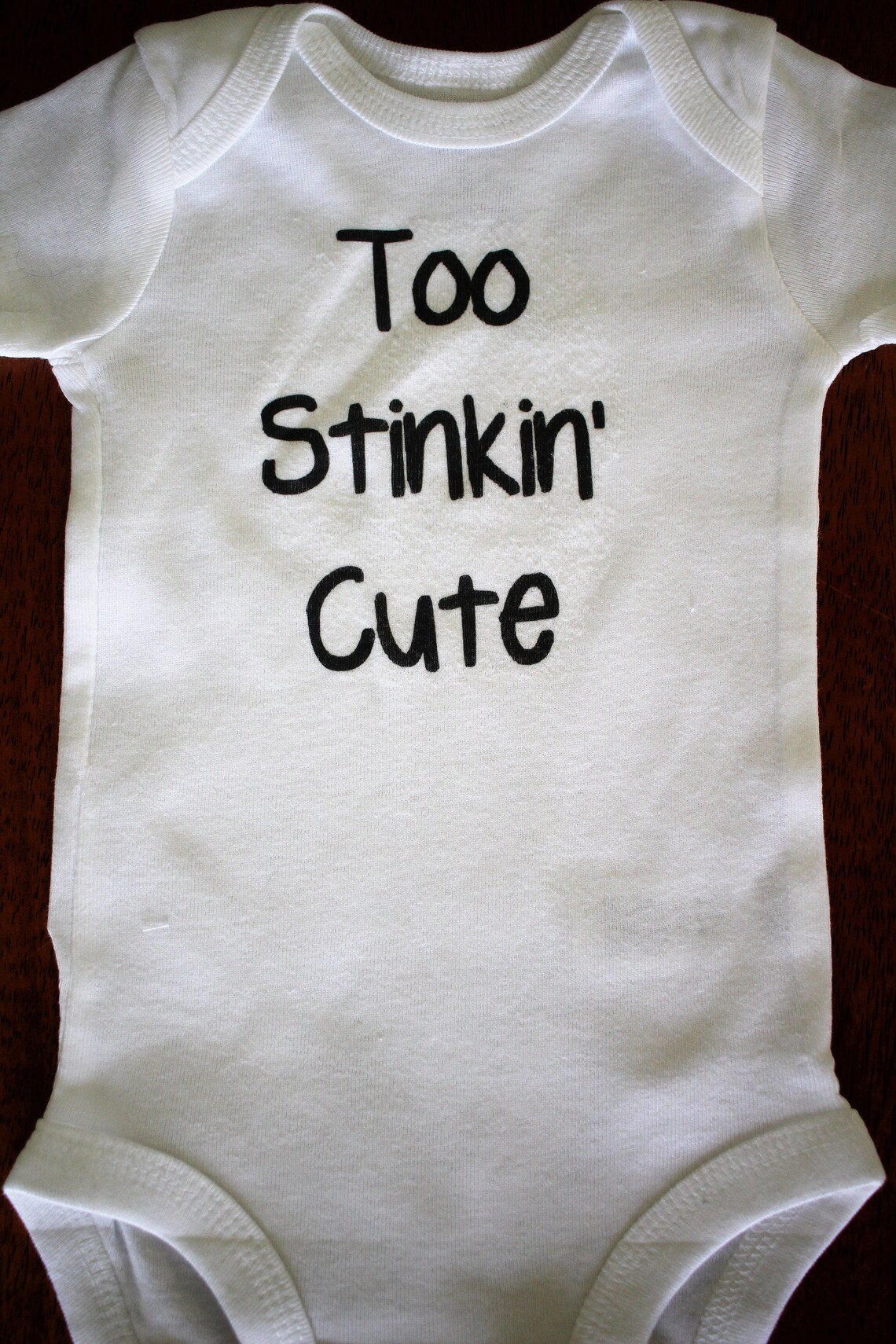Too Stinkin' Cute Bodysuit/skunk Bodysuit/skunk Baby Outfit/too ...