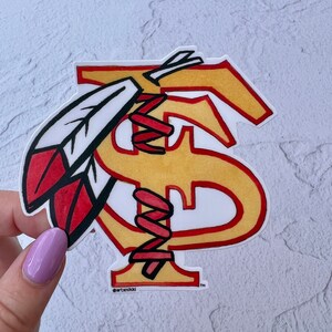 Florida State University Vintage FS Sticker / FSU Computer Sticker ...