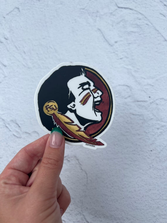 Florida State University Logo Sticker / FSU Computer Sticker / - Etsy