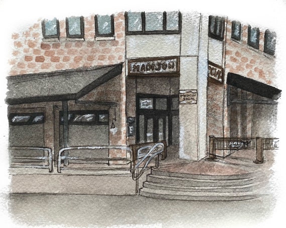 Florida State University Bar Madison Social Print / FSU Bar | Etsy