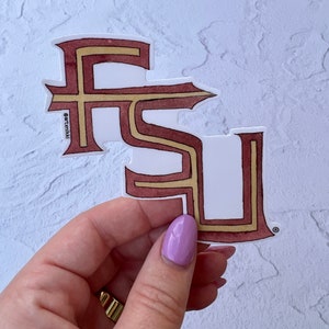 Florida State University fsu Logo Sticker / FSU - Etsy