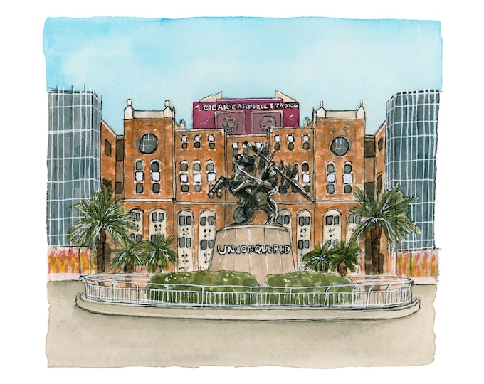 Florida State University Spear Print / FSU Art Print / Florida State ...