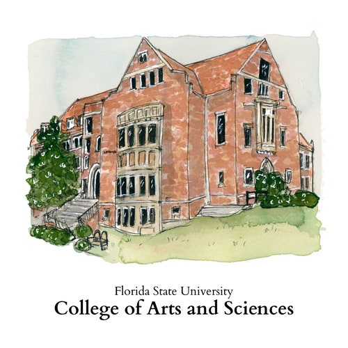 Florida State University Westcott Fountain Print / FSU Art | Etsy