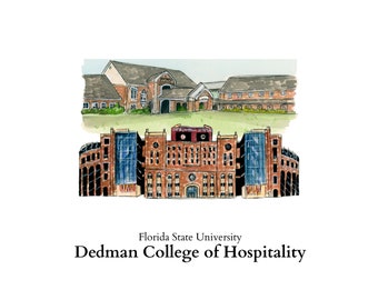 Florida State University Westcott Fountain Famous Brick Print / FSU Art ...