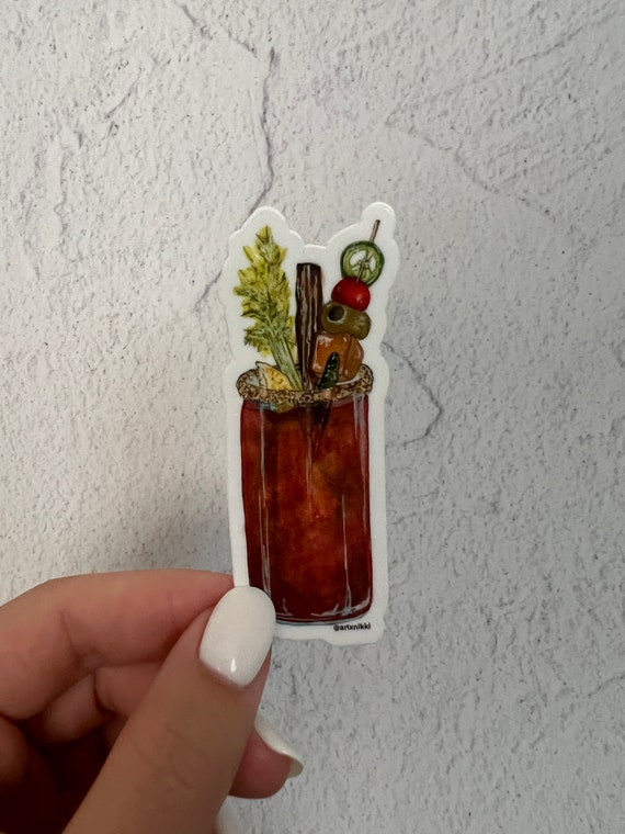 Bloody Mary Sticker / Vodka Computer Sticker / Cocktail - Etsy