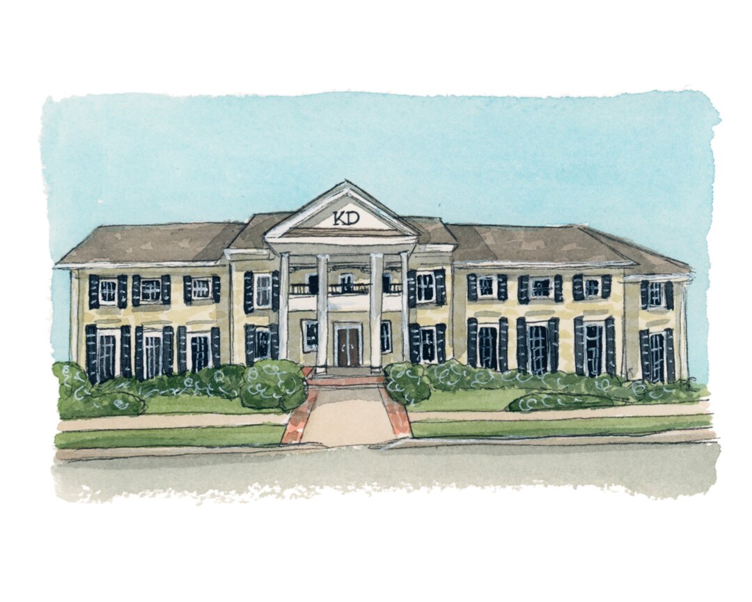 Florida State University Kappa Delta House Print - Etsy