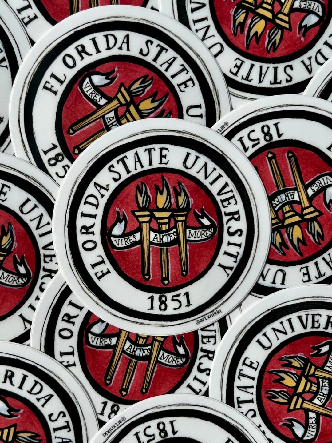 Florida State University Seal Sticker / FSU Computer Sticker / Florida ...