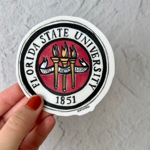 Florida State University Seal Sticker / FSU Computer Sticker / Florida ...
