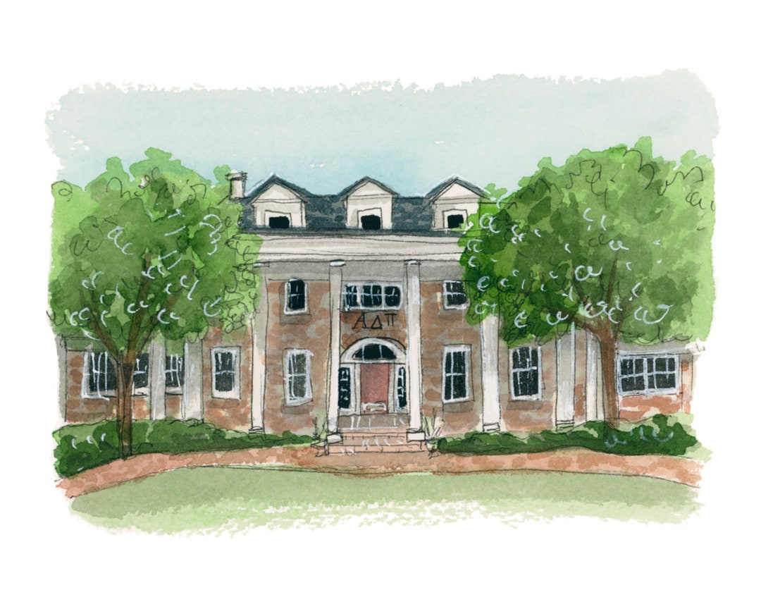 Florida State University Adpi House Print - Etsy