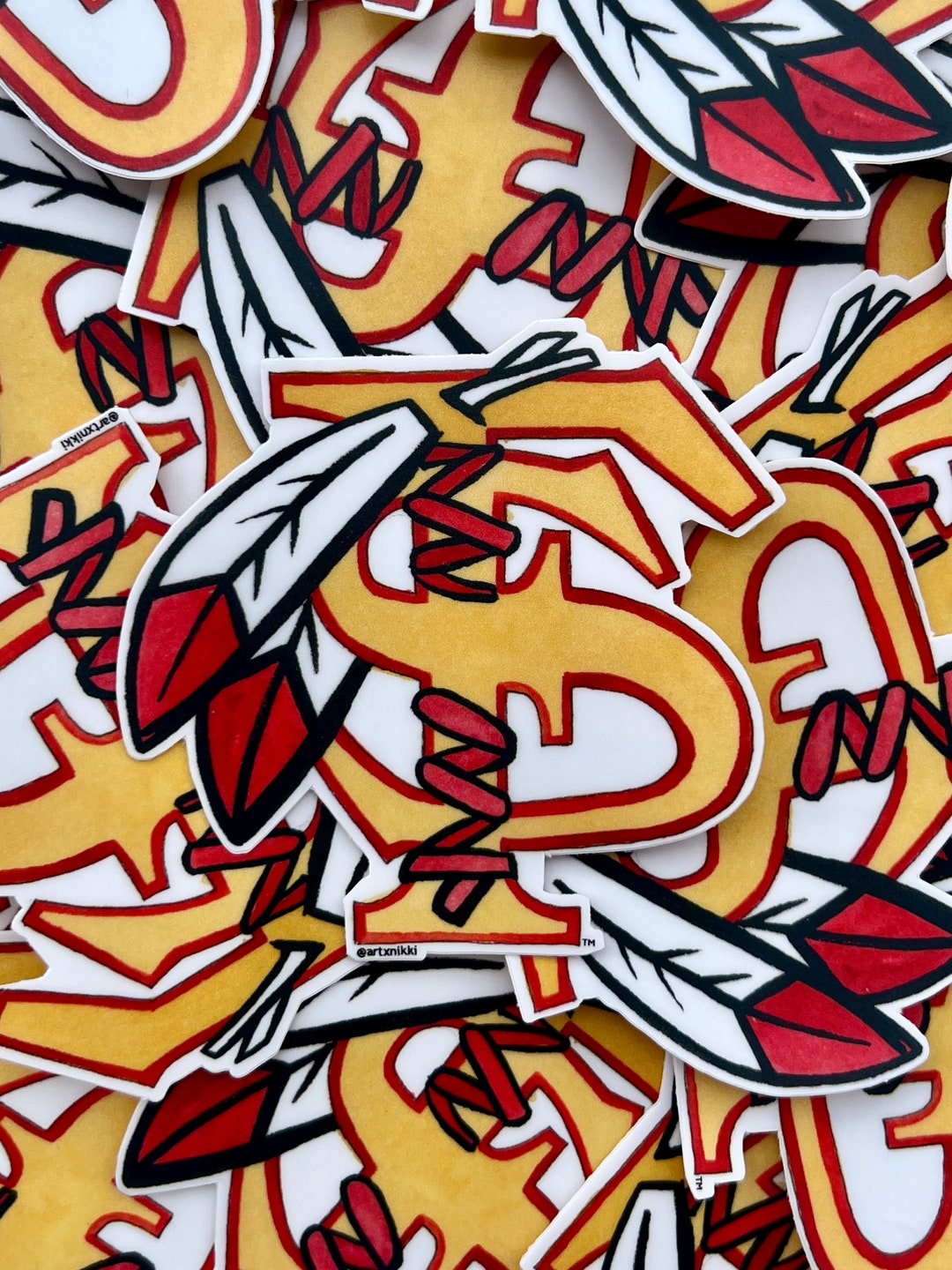 Florida State University Vintage FS Sticker / FSU Computer Sticker ...