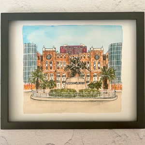 Florida State University Unconquered Statue / FSU Art Print / Florida ...