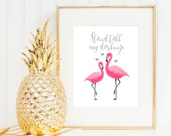 Stand Tall Darling Flamingo | Etsy