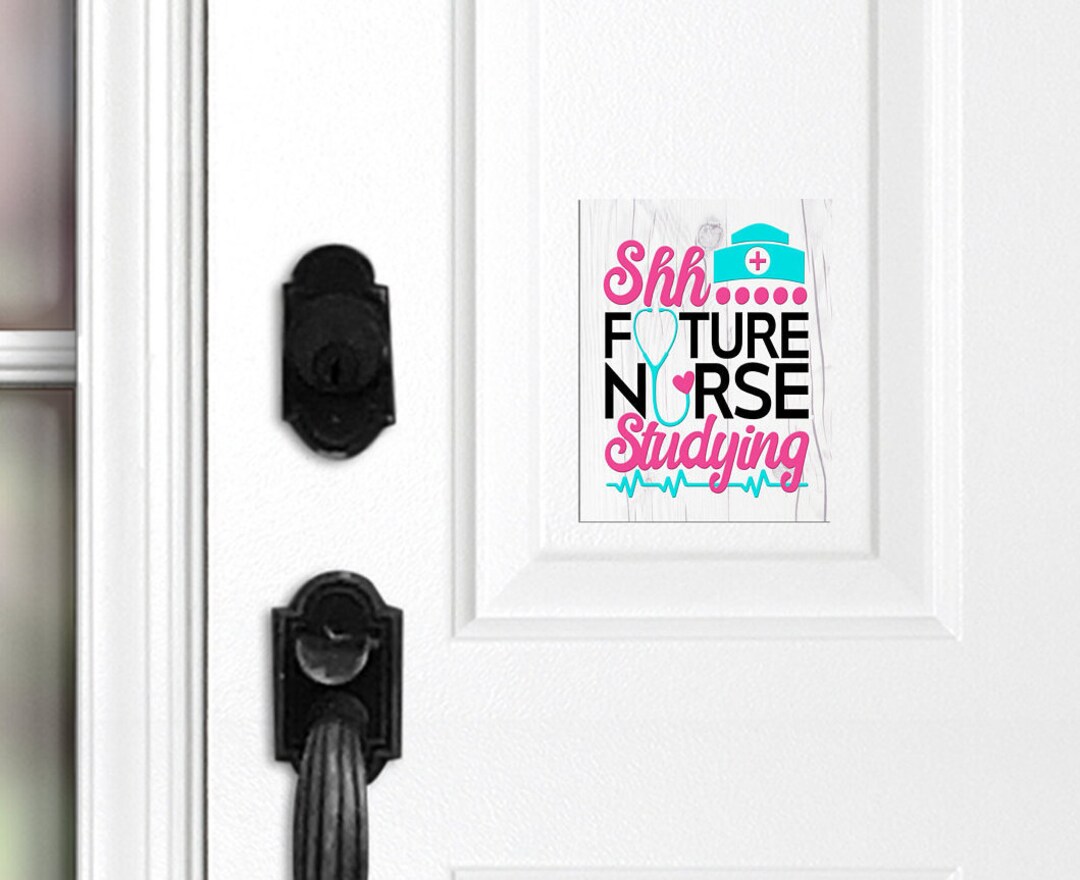 Nursing Student Sign Door Magnet Future Nurse Studying - Etsy